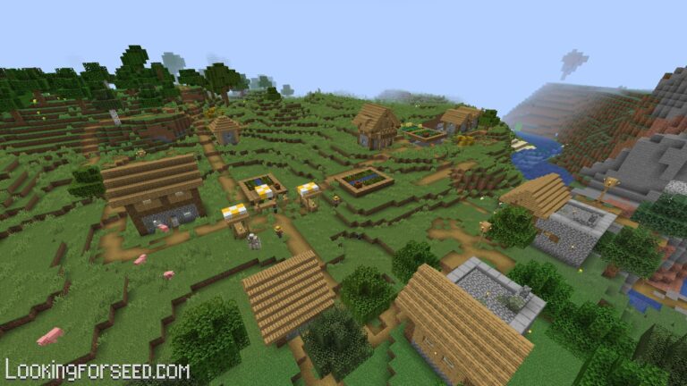 Stronghold, Pillager Outpost near Village, and More - Lookingforseed.com