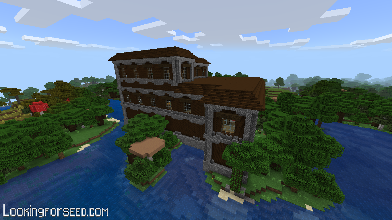 Woodland Mansion, Pillager Outpost, and Village - Lookingforseed.com