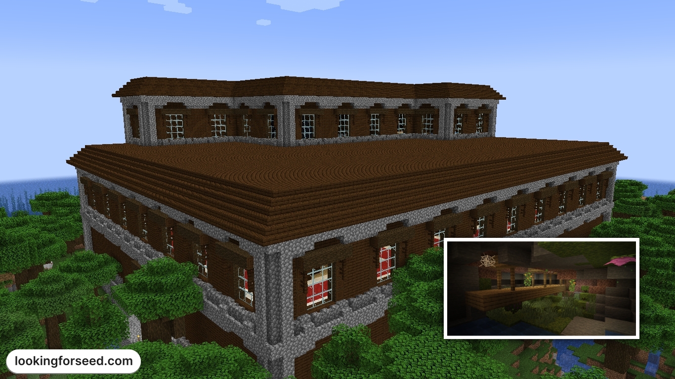Woodland Mansion Seeds for Minecraft Java Edition | Lookingforseed.com